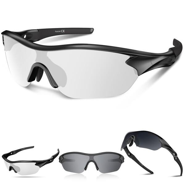 (Rosemal) スポーツサングラス 偏光レンズ メンズ レディース ランニング サングラス 運転用 UV400 自転車 釣り 野球 登山 釣り ゴルフ テニス商品コード：66079856570型番：7250-JPカラー：ブラック フォト...