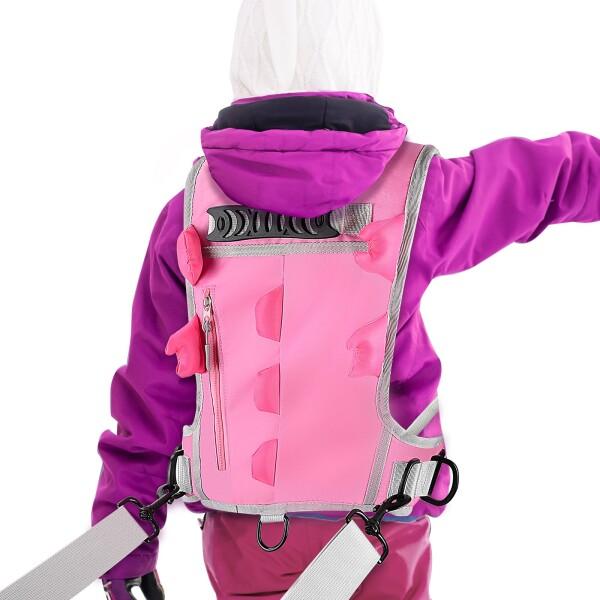 Hikeen キッズ用スキーハーネス スキー スノーボードハーネス 子供用 初心者 恐竜型 調整可能リーシュ メタルバックル付 （ピンク）商品コード：66079911791型番：IDSB66カラー：ピンク【恐竜型デザイン】お子様の内なる冒険...