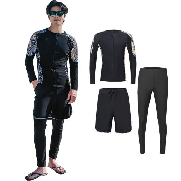 (Candy Kiosk) ラッシュガード メンズ レディース 水着 上下セット 長袖 前開き フィットネス ビーチ 水泳 温泉 UVカット 吸汗速乾 通気性 水陸両用 男女兼用商品コード：66079912683型番：Candy-Kiosk...