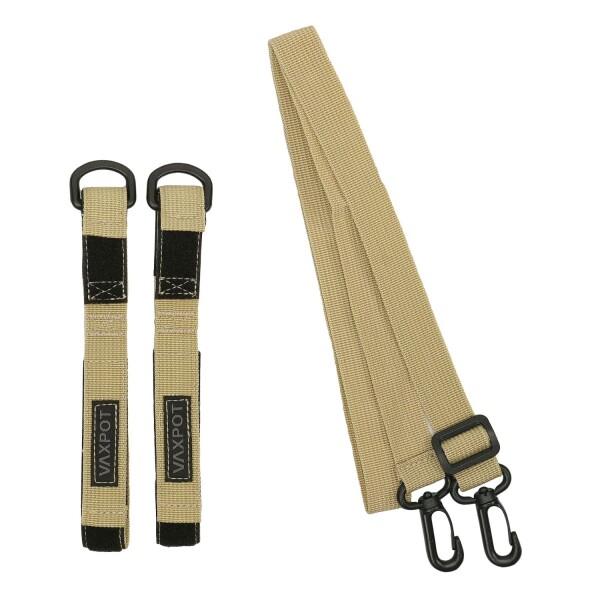 VAXPOT(バックスポット) スキーキャリーベルト スキーバンド ショルダーストラップつき  VA-3496 BGE商品コード：66079914742型番：VA-3496カラー：BGEスキーとストックを別々に固定するからズレにくい2種類の...