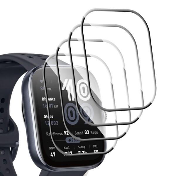 For Amazfit Bip 6 保護フィルム PMMA素材 salywin フィルム 3D曲面 全面保護 高感度タッチ 高透過率 耐衝撃 自動吸着 指紋防止 気泡レス商品コード：66079923356型番：SBM-Amazfit-6サイ...