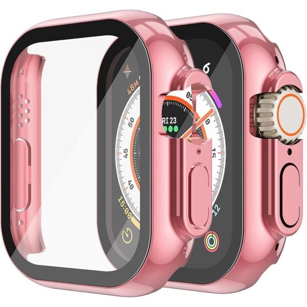 ULOE For Apple Watch Ultra 3 (2025) / Ultra 2 / Ultra 49mm 用 ケース, 超薄型 PC+ガラス素材 全面保護 高透過率 装着簡単 耐衝撃 指紋防止 傷防止 対応アップルウォッチ Ul...