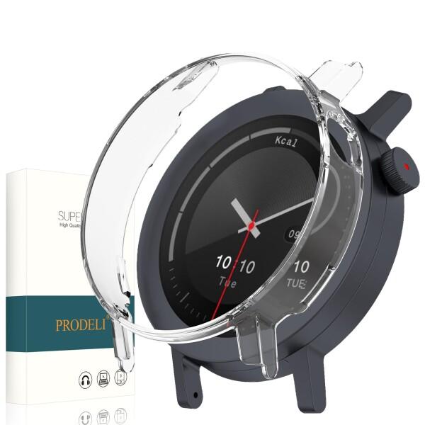 PRODELI For CMF By Nothing Watch 3 Pro 専用 ケース PC素材 キズ防止 耐衝撃 取り付け簡単 軽量 防塵 cmf by nothing watch 3 pro 用 保護カバー（透明）商品コード：660...