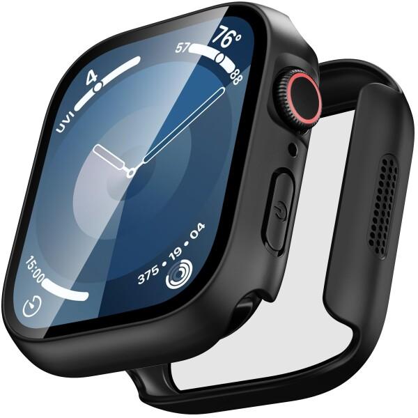 GEITOO Apple Watch 用 ケース防水 42mm Series 10 11 アップルウォッチカバー 一体型保護ケース 傷防止 軽量 強化ガラス防水 全面保護 衝撃吸収 防塵 傷防止 42mm ブラック商品コード：6607992...