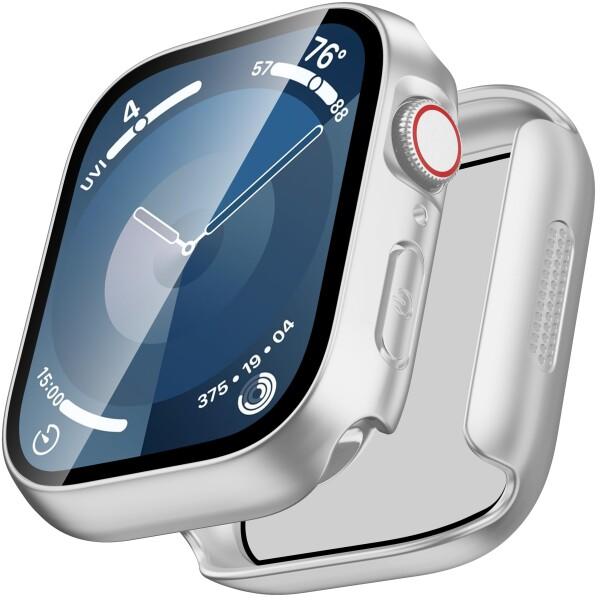 GEITOO Apple Watch 用 ケース防水 45mm Series 9/8/7アップルウォッチカバー 一体型保護ケース 傷防止 軽量 強化ガラス防水 全面保護 衝撃吸収 防塵 傷防止 45mm シルバー商品コード：66079924...