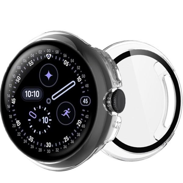 Yaodle For Pixel Watch 4 カバー 41mm PC素材 カバー ガラスフィルム一体型 全面保護 二重構造 防塵 日本旭硝子材 キズ防止 軽量(41mm,クリア)商品コード：66079925375☆対応機種:本製品は強化...