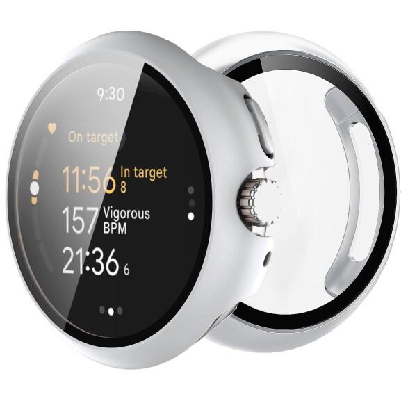 Yaodle For Pixel Watch 3 カバー 45mm PC素材 カバー ガラスフィルム一体型 全面保護 二重構造 防塵 日本旭硝子材 キズ防止 軽量(45mm,シルバー)商品コード：66079925422型番：Google-P...