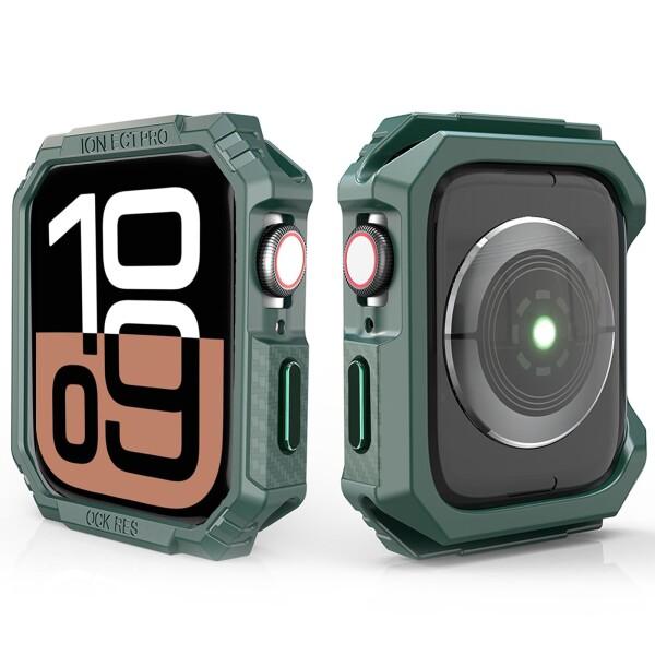 BUITFOU For Apple Watch ケース 46mm アップルウォッチ TPU 保護ケース Series 11/10 対応「メカニカルさ」カーボンろう付けパターン TPU素材 落下 衝撃 吸収 すり傷 防止 耐衝撃 米軍 MIL...