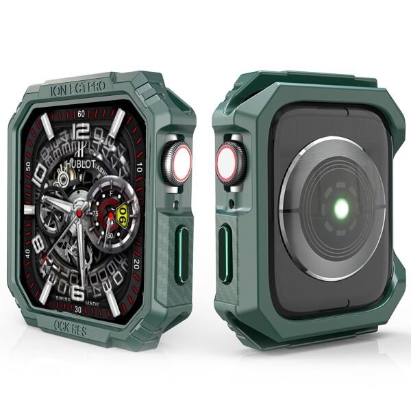 BUITFOU For Apple Watch ケース 40mm アップルウォッチ TPU 保護ケース Series SE3/SE2/SE/6/5/4 対応 TPU素材 落下 衝撃 吸収 すり傷 防止 耐衝撃 米軍 MIL規格（40mm,グ...