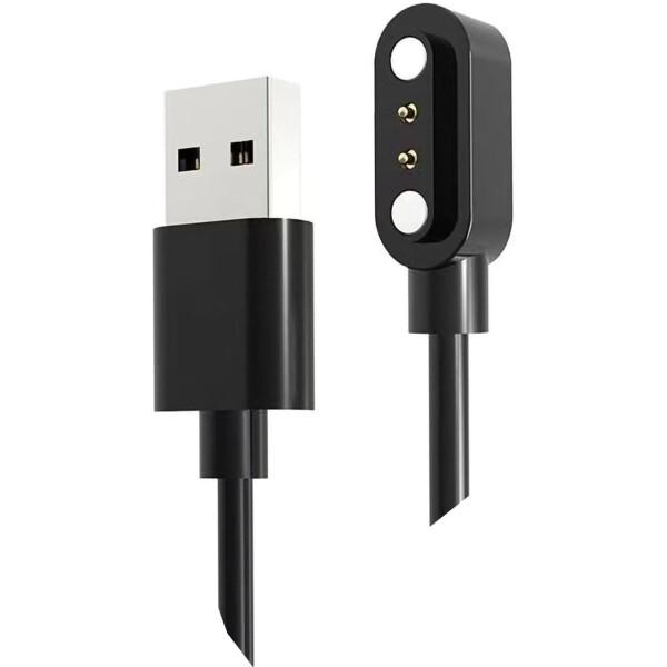 HUIKKJP スマートウォッチ充電器 2ピンの距離は2.84mm USB充電 1M マグネット充電コード YAMAY SW021/Willful SW025(ID205S)/LETSCOM ID205L/ID206/ID216用商品コード...
