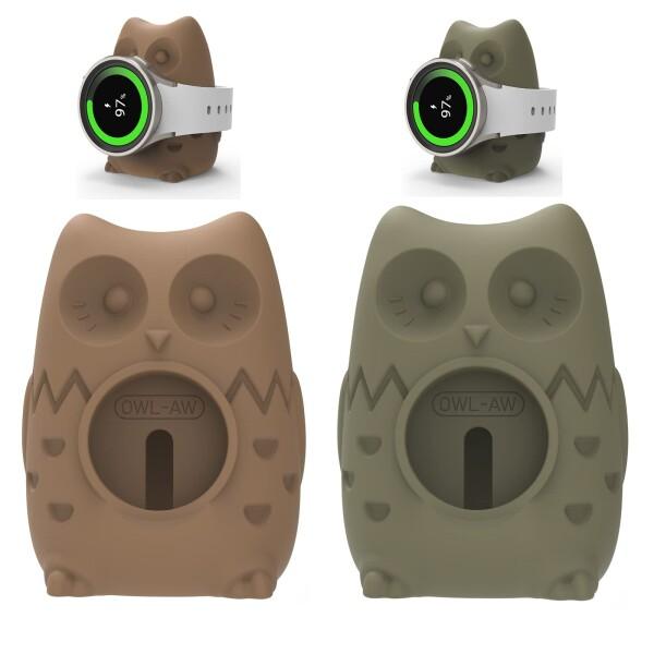 SIKAI CASE ウオッチ用 充電スタンド for Apple Watch/Galaxy Watch5/Watch5 Pro 純正充電器に対応 2023 新型設計 可愛いコノハズク iwatch 8/7/6/5/4/3/2/1/SE 全...