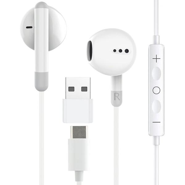 タイプc イヤホン 対応 iphone 15 /16有線 type-c イヤホン 高感度カラオケMEMSマイクGalaxy, Xiaomi, OnePlus, OPPO, Pixel7などに対応 ホワイト商品コード：66079927468型...