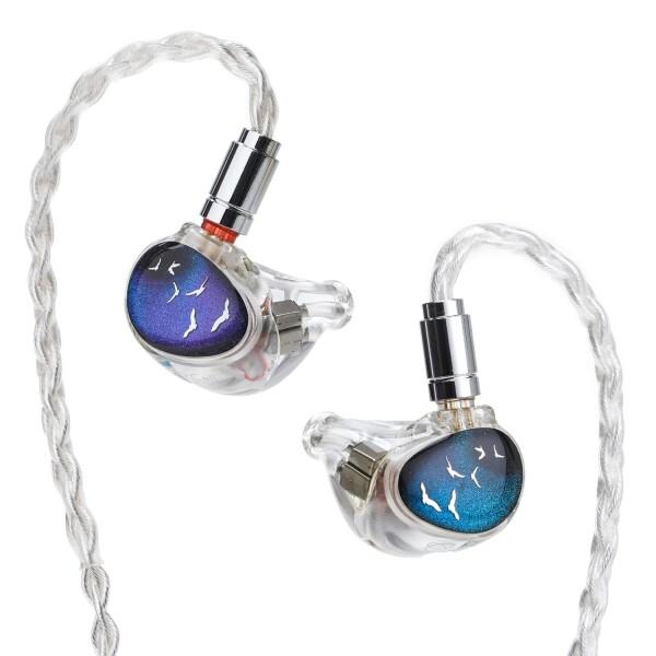 HiFiGo Kinera Celest PhoenixCall 1 DD+2BA+2 6mm マイクロプレーナードライバーインイヤーモニター、 5 ハイブリッドドライバー インイア式のイヤホン (4.4mm, Transparent)商品...