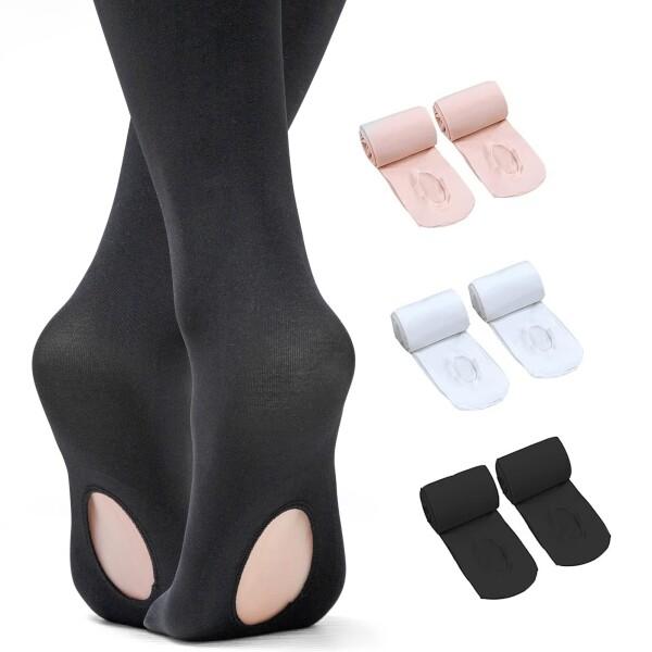 バレエタイツ 穴あき（2足組） バレエ用品 伸縮性 丈夫で破れにくい 子供〜大人用 発表会 入園式 入学式 結婚式（3色4サイズ / ブラック(M)商品コード：66079936005サイズ：M：140-160cm（2枚入）カラー：ブラック「...