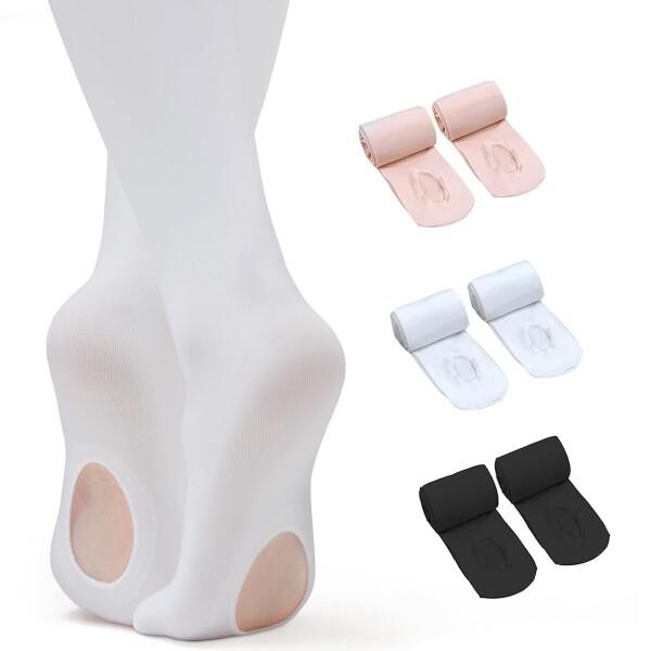 バレエタイツ 穴あき（2足組） バレエ用品 伸縮性 丈夫で破れにくい 子供〜大人用 発表会 入園式 入学式 結婚式（3色4サイズ / ホワイト(s)商品コード：66079936006サイズ：S：120-140cm（2枚入）カラー：ホワイト「...