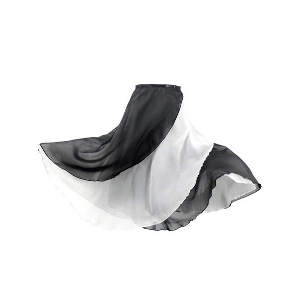 (Daydance) バレエ スカート ロング 巻き 大人 レースシフォンスカート レッスン ダンス着 発表着 バレエ用品 身長 150-180cm 黒＋白商品コード：66079936091サイズ：Free Sizeカラー：ホワイト&amp...