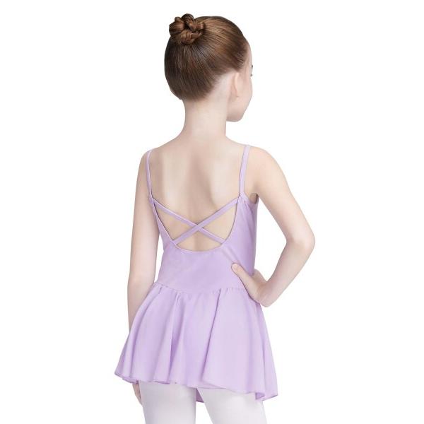 (Daydance) 女の子用バレエレオタード、スカート付キッズダンスレオタード、ダンス用キャミソールバレエ衣装商品コード：66079936095型番：D1130232E1JPサイズ：110 身長100-110cmカラー：ライトパープル【柔...