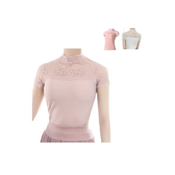 (プロダンス) ProDance レースハイネック レオトップ バレエ用トップス PT004M (パールピンク, XXL)商品コード：66079936807サイズ：2XLカラー：パールピンクカラー:パールピンク,グレー,ライトグリーン,コー...