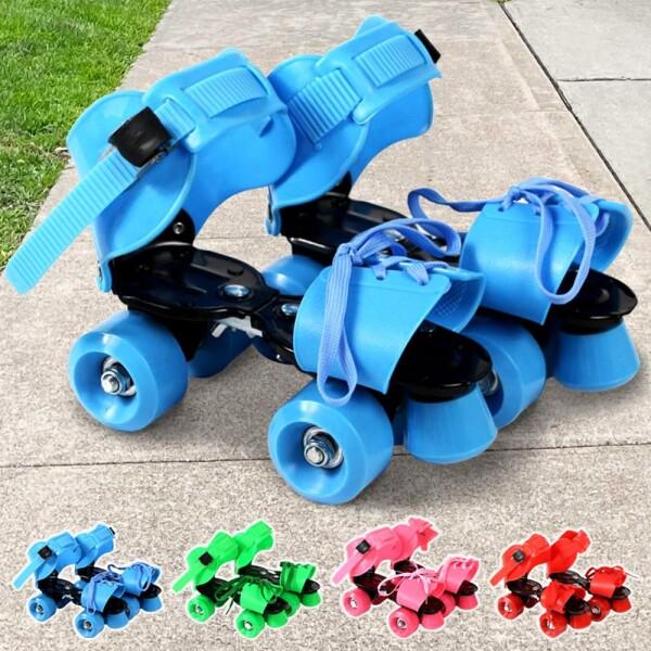 Bonarca ローラースケート 子供  大人 着脱式 インラインスケート 4輪 付き靴 セット 靴 シンプル キッズ ローラー スケート 子供用 大人用 ローラーシューズ 男 女 足 サイズ 靴につける 靴のまま  19cm〜25cm対応...