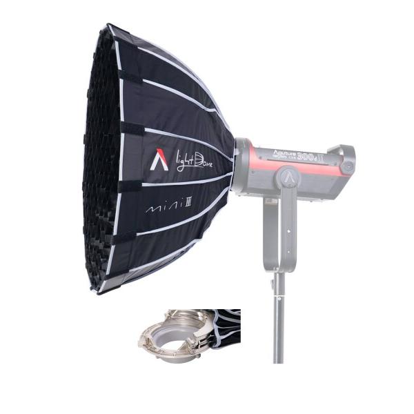 Aputure Light Dome mini III 16面の円形ソフトボックス Bowens マウント クイックセットアップ設計 直径58CM 全Bowens マウント機種対応可能 グリッド付き「一年メーカー保証」商品コード：66080...