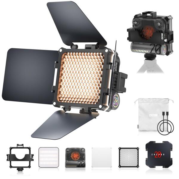 ZHIYUN FIVERAY M20 COMBO 20W LED ビデオライト 小型 撮影用 2700K-6500K 無段階調光 充電式 手持ち照明ライト 自撮り撮影 YouTube 生放送 ビデオ録画「一年保証」商品コード：6608006...
