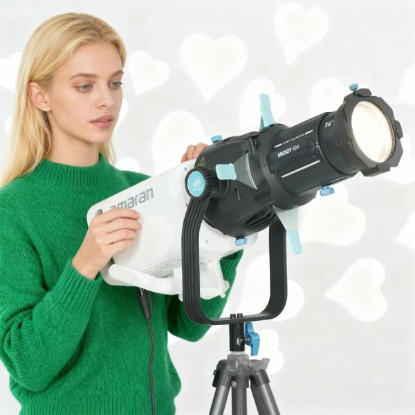 DF DIGITALFOTO スポットライトスヌート 4色フィルター 25ゴボ 円錐形スヌートキット レンズ アタッチメント用 Bowens ボーエンズ マウントLEDライト用 Aputure、Nanlite、Godoxなどに対応 レンズブ...