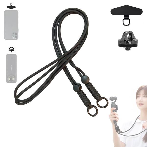 (DGSHUIJIE) ネックストラップ DJI Osmo Pocket 3/INSTA360 X5 X4 X3 X2/GO 3S/GO 3/Osmo Action 5 Pro/Action 4 3/Goproシリーズ 対応 セキュリティコ...