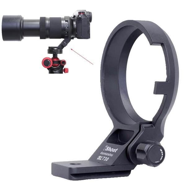 iShoot金属レンズサポート襟、レンズブラケット襟、三脚ソケット、カメラリング式三脚座、 三脚マウントリング, 松下Panasonic Lumix S 70-300 f/4.5-5.6 Macro OISと互換性があります, ボトムは1/...