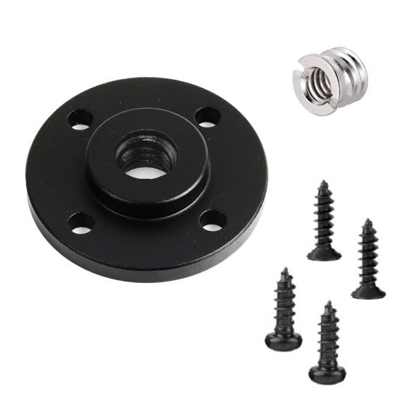 YANYULI カメラ 固定プレート 三脚固定台 3/8インチ カメラ三脚固定台 機材固定用アダプター 補助サポートブラケット 撮影・音響機器用 DIY台座商品コード：66080063914型番：VJ2221カラー：ブラック1.パッケージの...