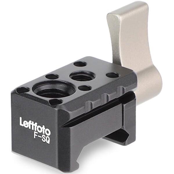 Leftfoto Mini 標準NATOレールクランプアダプター DJI RS2 / RS-C2 / RS3 / RS3 Pro / RS3 mini用、3/8インチ&amp;1/4インチのARRI位置決めピン付き、カメラケージモニターサポ...