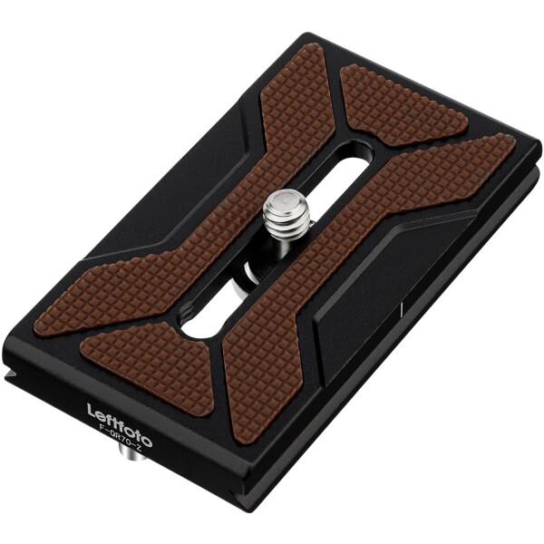 LEFTFOTO 70mm Arca Swiss メタルユニバーサルカメラクイックリリースプレート デジタル一眼レフカメラ三脚ボールヘッド用アルカタイプクランプに適合商品コード：66080063989型番：F-QR70-Z-USサイズ：70...