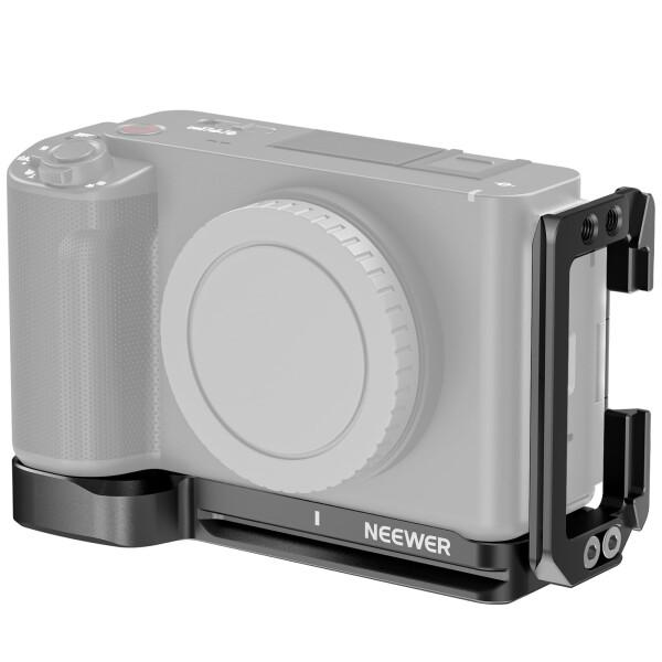NEEWER Lプレート ZV-E1用 伸縮可能 Arca型サイドプレート Lブラケット 1/4"&amp;3/8"ネジ付き 垂直ジンバル撮影用 コンパチブル ZV-E1 DJI RS4 RS3 RS4 PRO RS3 PRO RS2 RS...