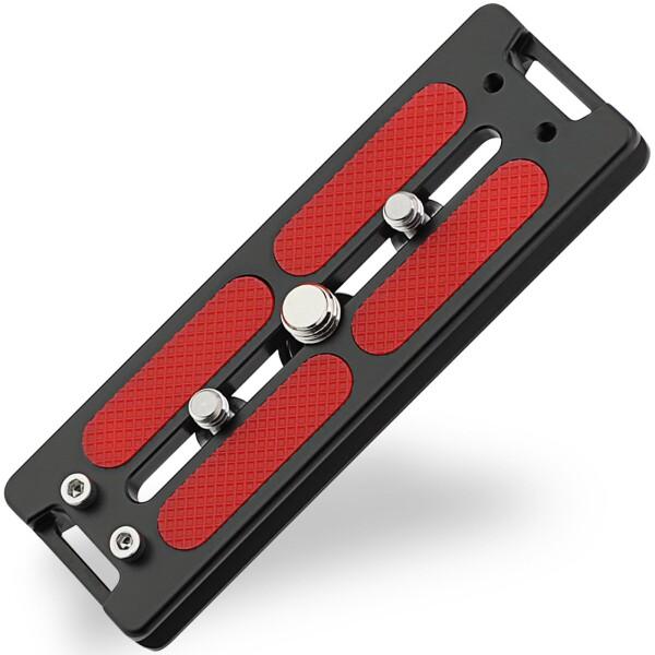 Haoge HQR-110 三脚 アルカプレート 110mm ユニバーサル アルカ スイス クイックリリースプレート Canon RF 200-800mm F6.3-9用 USMレンズ三脚ボールヘッド内蔵ストラップホール(新バージョン)商品...