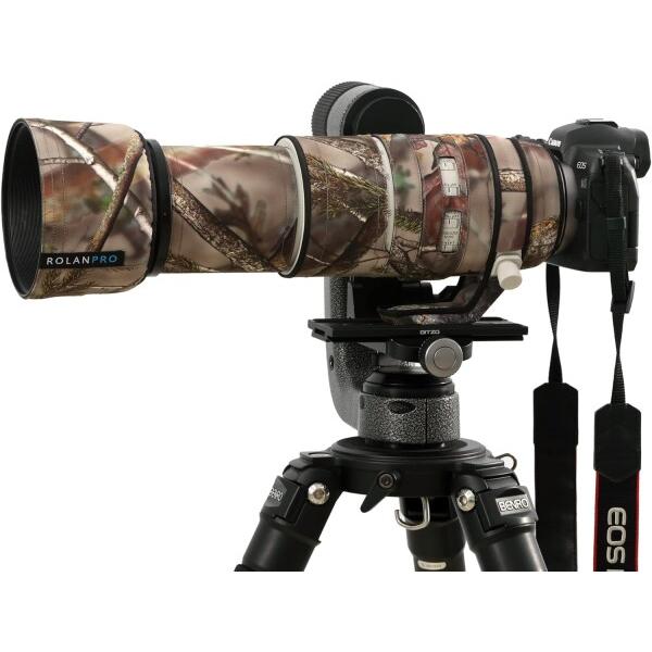ROLANPRO キヤノンRF100-500mm F / 4.5-7.1 L ISUSMカモフラージュレインカバー用防水レンズコート商品コード：66080064853型番：RF150カラー：?林迷彩 #20取付・取り外しが簡単:スリーブ式で...