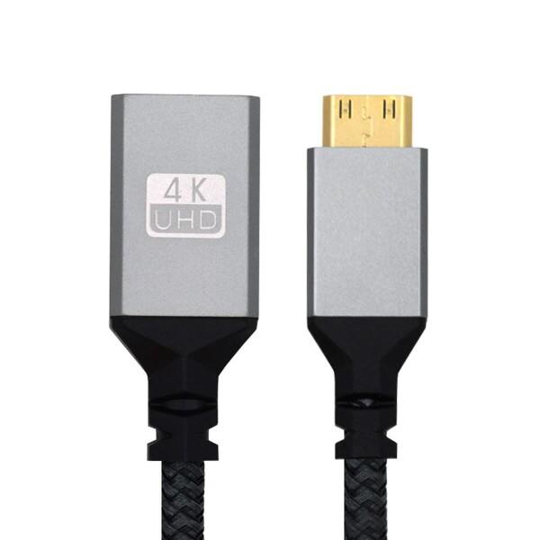 CY 4 KケーブルType-C MINI HDMI 1.4オスヘッド直通HDMIメス拡張ケーブルは、DV MP 4カメラDCノートパソコンHDTVに適している商品コード：66080067534型番：HX-HD-004-BK-HXカラー：S...