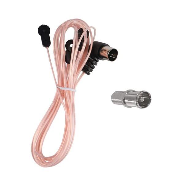 DIANN FM Antenna 75 Ohm FM Dipole Antenna with Adapters for Indoor Radio Home Stereo Receiver AV Audio Home Theater Rece...