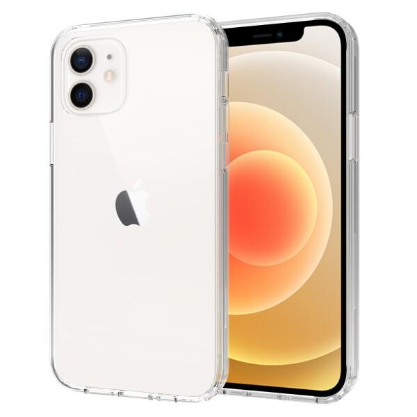 PinLiSheng iPhone 12/12 Pro ケース クリア PC背面 + TPUバンパー 2重構造 黄変防止 耐衝撃 滑り止め 指紋防止 米軍MIL規格 ワイヤレス充電対応 スマホケース iPhone 12 12Pro アイフォ...