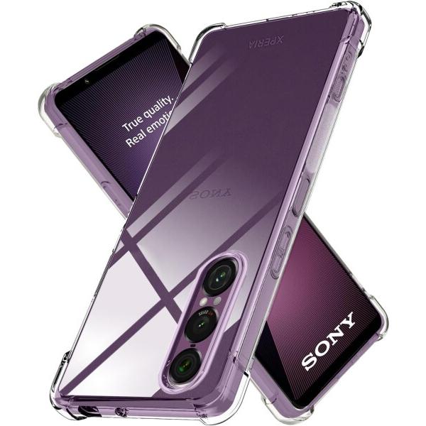 LAYJOY 対応 SONY Xperia 1 VII ケース 透明ソフトTPU 米軍MIL規格 耐衝撃 カバー『SO-51F / XQ-FS44 / SOG15対応』 ( 四隅?化保護 シリコン 軟性 衝撃吸収) 「ストラップホール付き」...