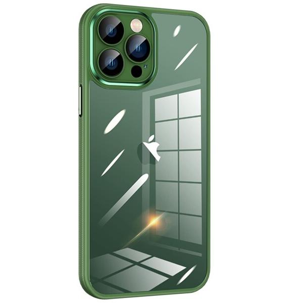 Donocao iphone 14pro専用ケース シリコン耐衝撃 カメラカバー付き 強化ガラスフィルムレンズ保護 超透明アクリル背面プレート アイフォン14プロケース 薄型 御洒落なメッキ金属リング 黄変防止 指紋防止 ワイヤレス充電対応...