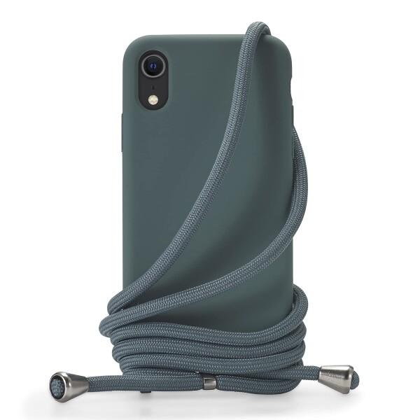 Handodo Apple iPhone XR 用 ケース iPhone XR カバー ネック ショルダー ストラップ付き スマホ シリコン カバー 紐付き 斜めがけ 織りス商品コード：66080073935型番：G01サイズ：iPhone...