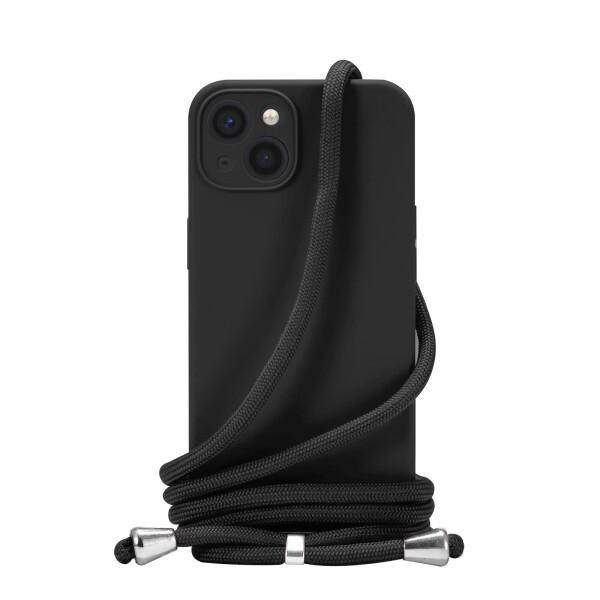 Handodo Apple iPhone 13 用 ケース iPhone 13 カバー ネック ショルダー ストラップ付き スマホ シリコン カバー 紐付き 斜めがけ 織りストラップ付き 調節可能なショルダー クロスボディ ネックレス 保護...