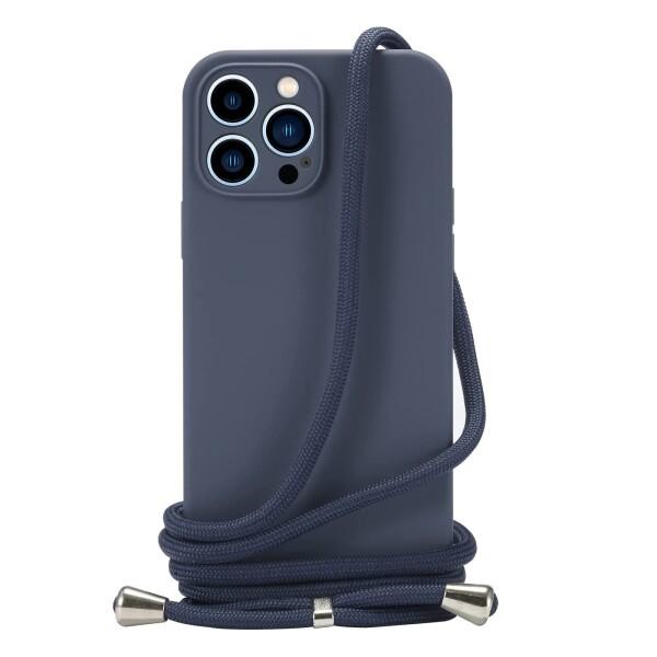 Handodo Apple iPhone 14 Pro 用 ケース iPhone 14 Proカバー ネック ショルダー ストラップ付き スマホ シリコン カバー 紐付き 斜めがけ 織りストラップ付き 調節可能なショルダー クロスボディ ネ...