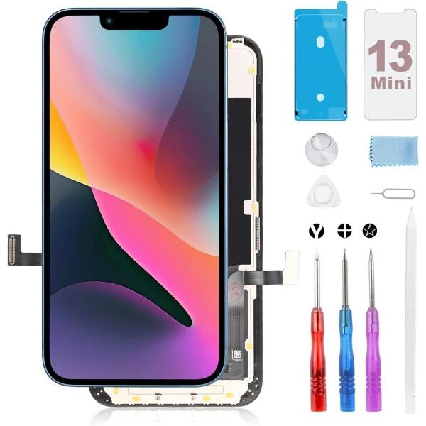 Beefix for iPhone 13 Mini 液晶パネル - 5.4インチ iPhone 13Mini LCD 画面交換 フロントパネル タッチパネル 修理 スクリーン フロントガラス 修理工具付き 黒商品コード：6608007686...