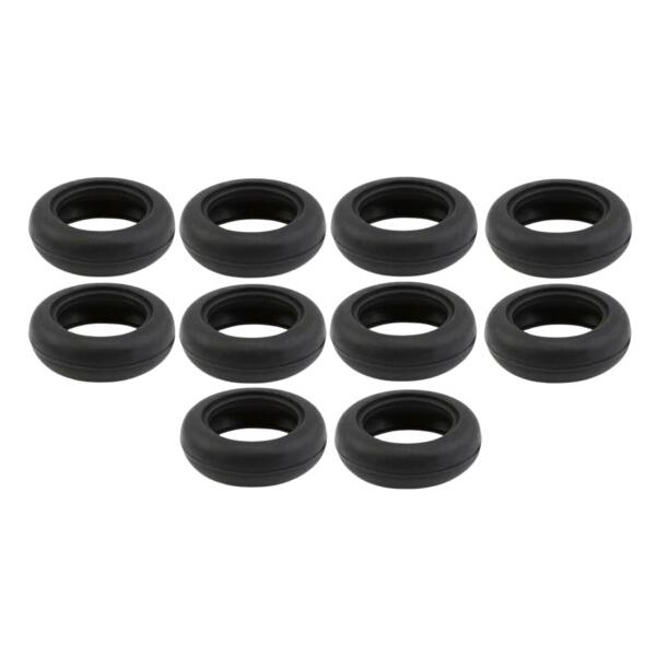 Sound Wave シリコン製 １8mm ドーナツ型イヤーチップ 10個セット インナーイヤーパッド イヤーピース 10個 ブラック 黒色 Black Silicone Replacement Eartips Ear Cover (M10...