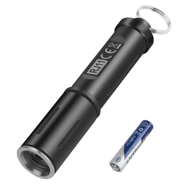 DAI NING 懐中電灯 LED 小型 ライト 高輝度 ハンディライト 軽量 電池式 単四電池付き 防災 停電対策 緊急用 キャンプ 登山 夜釣り 散歩 アウトドア (1個)商品コード：66080124732型番：B20【明るいled懐中...