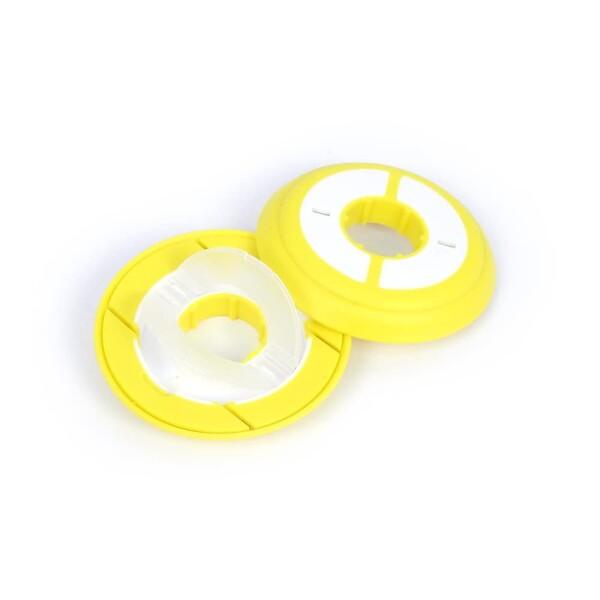 仕掛け巻き スプール シリコン Provare (２個, イエロー)商品コード：66080540742型番：PVSPサイズ：２個カラー：イエロー素材:プラスチック・シリコン外径60×厚さ8mmカラー:黒、赤、青、緑、黄、オレンジ便利な収納ス...