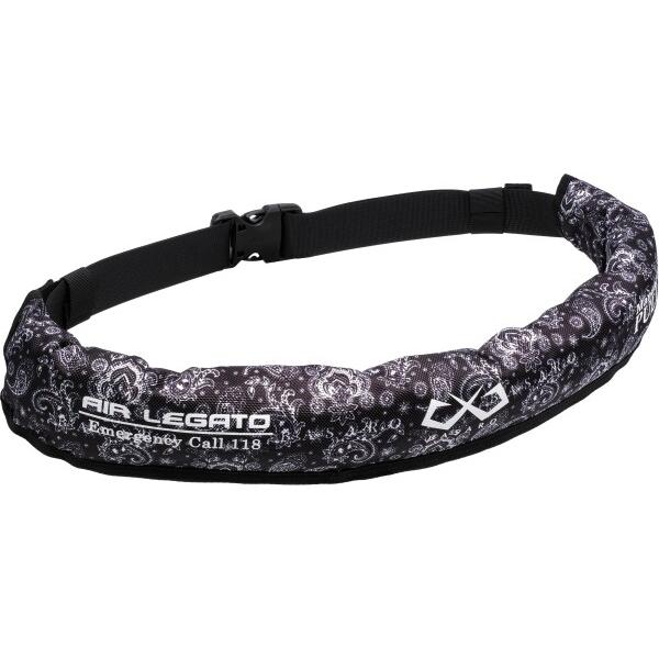 BASARO (バサロ) AIRLEGATO 国土交通省型式承認品 桜マーク タイプA 手動膨脹式 ライフジャケット 桜マーク付き 救命胴衣 全航行区域対応 大人用 釣り 海 腰 腰巻き ベルトタイプ ウエストタイプ コンパクト メンズ レ...