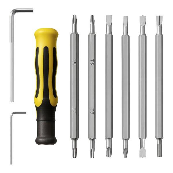 VISPREA 精密ドライバーセット ダイワ daiwa に適合する T5 T6 T7 T8 トルクスネジ 六角 2.5mm 3.0mm +字 -字 特殊ネジ 工具 分解 メンテナンス オーバーホール 修理 手入れ ベイトリール スピニング...