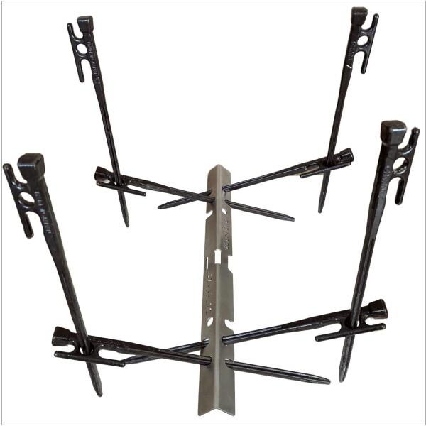 (Zet-FLAG)ゼットログスタンド2.0 薪置き台・薪スタンド 260g 軽量ステンレス 日本製 スノーピーク/村の鍛冶屋ペグ対応 コンパクト焚き火台補助商品コード：66080552247型番：ZTLOG2023サイズ：コンパクトカラー...