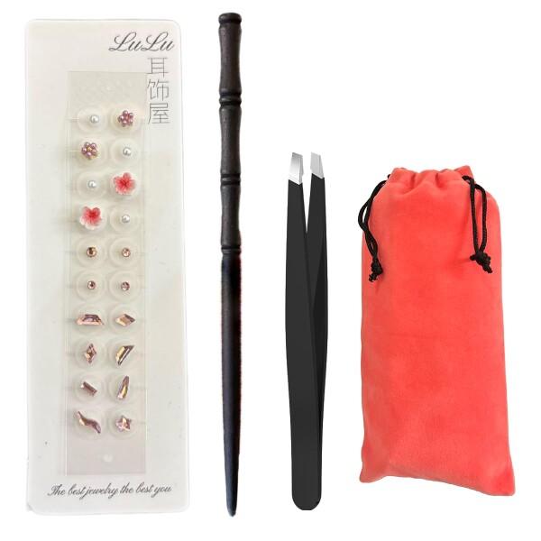 耳ツボジュエリー 耳ツボシール 2025 クリア 20粒 ファッション 耳ツボシールのみ ジュエリー 耳ツボジュエリーシール 耳ツボ説明図付き (桜と白ダイヤモンド)商品コード：66080557075型番：EXAMT_001カラー：桜と白ダ...